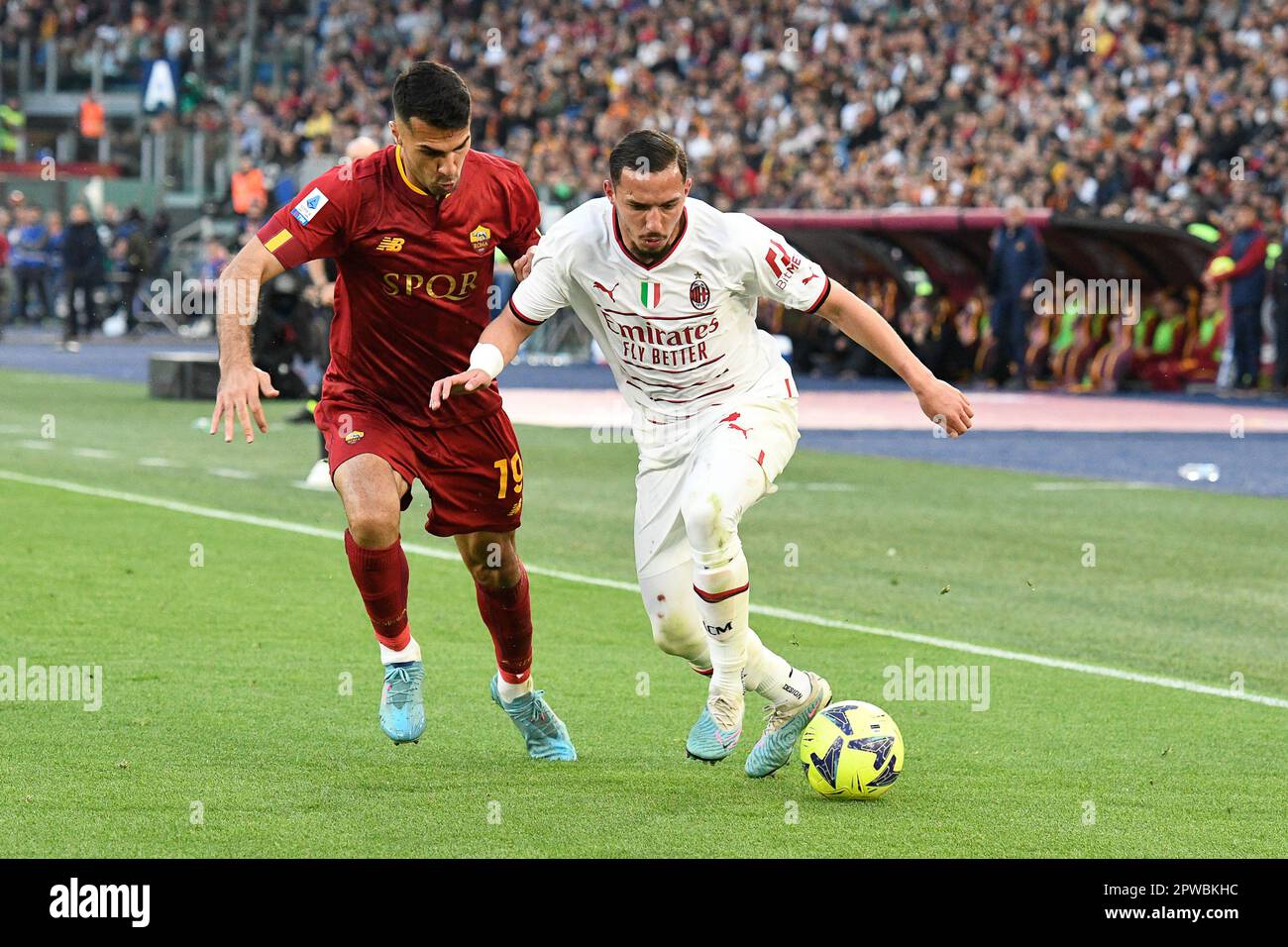 Stadio Olimpico, Rome, Italy. 29th Apr, 2023. Italian Serie A Football ...