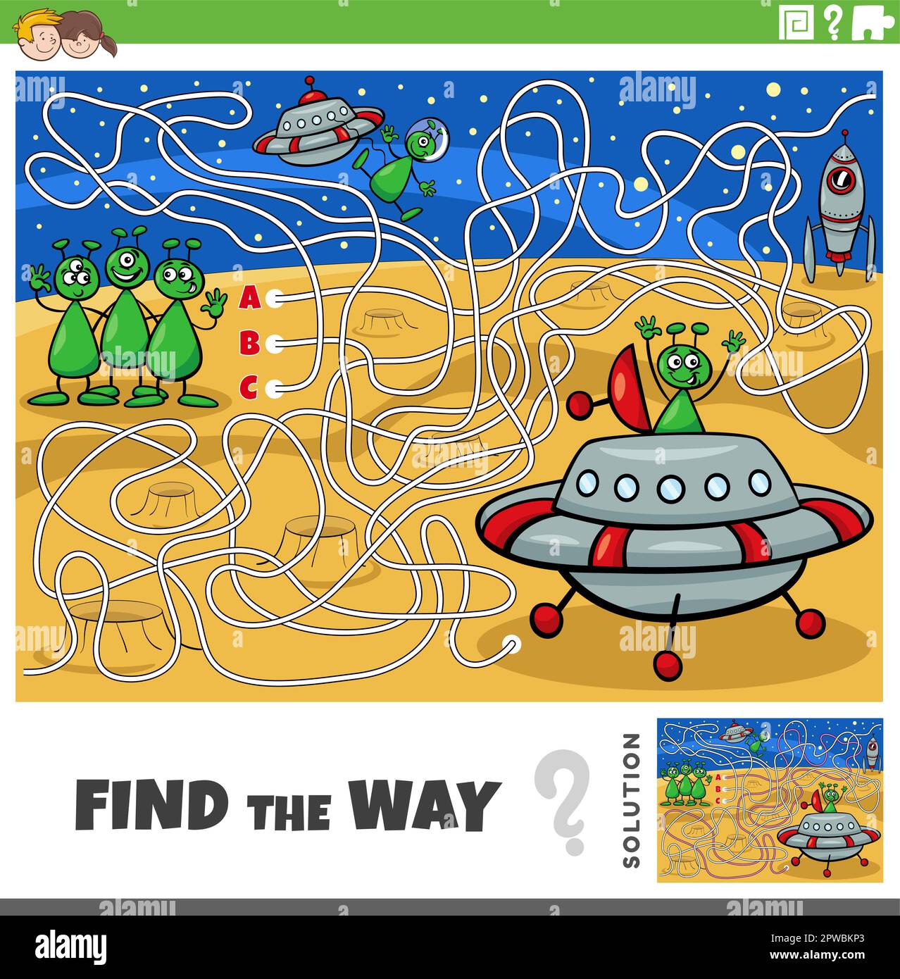 Alien space maze hi-res stock photography and images - Alamy