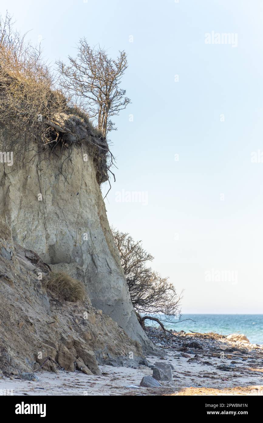Erosion, sand and land erosion on the Baltic Sea beaches of Rügen and ...