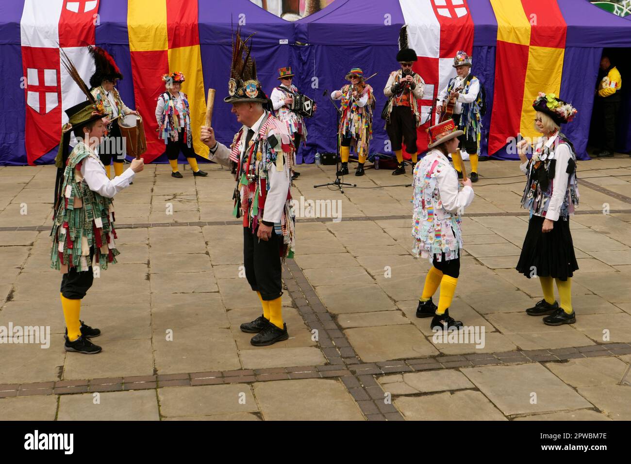 Saint George's Day Celebrations Derby 2023. Morris Dancers in the ...