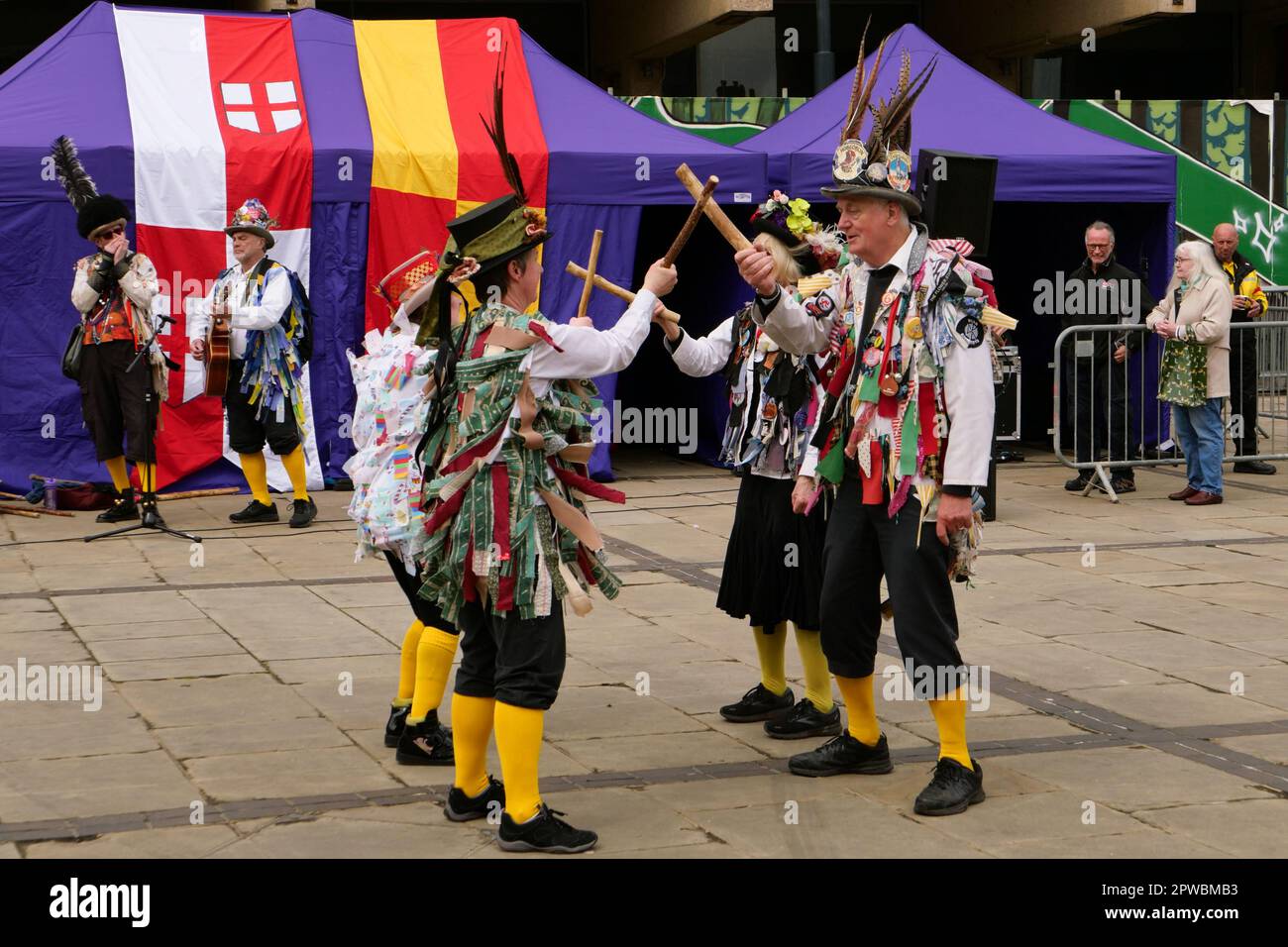 Saint George's Day Celebrations Derby 2023. Morris Dancers in the ...