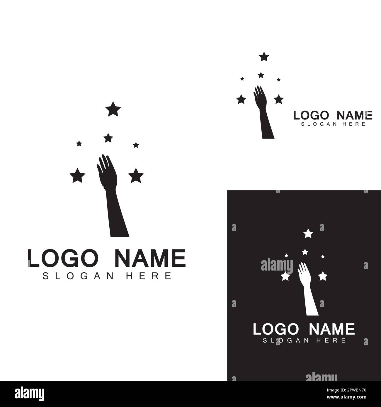 Reach star logo Black and White Stock Photos & Images - Alamy