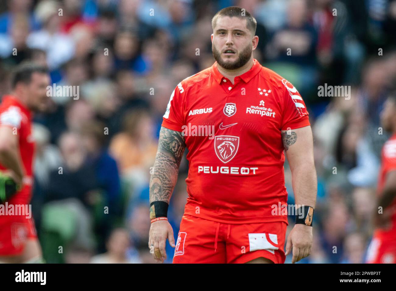 Dublin, Ireland. 29th Apr, 2023. Cyril Baille of Toulouse during the ...