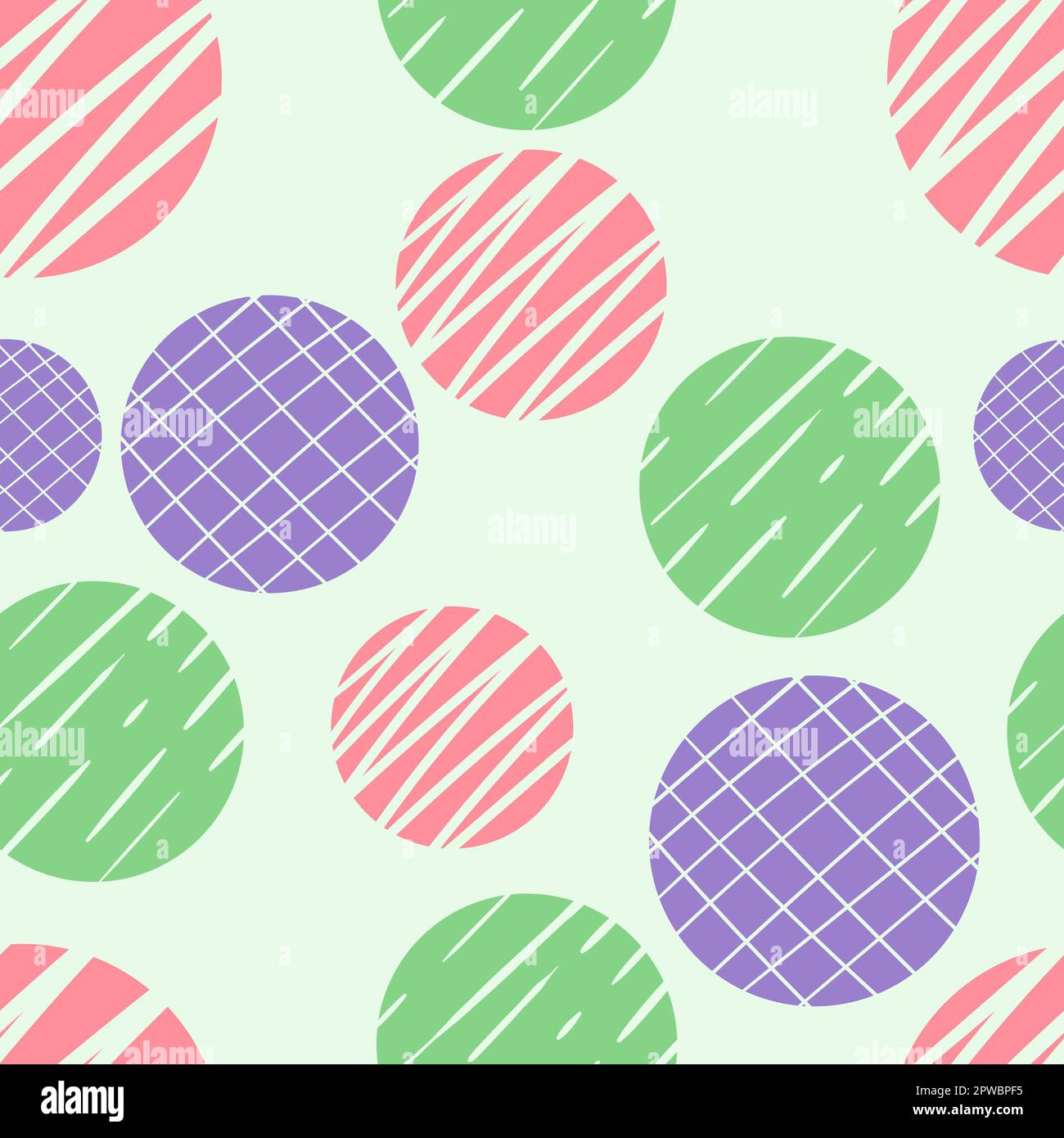 Fabric textured circles seamless background print. repeat pattern ...