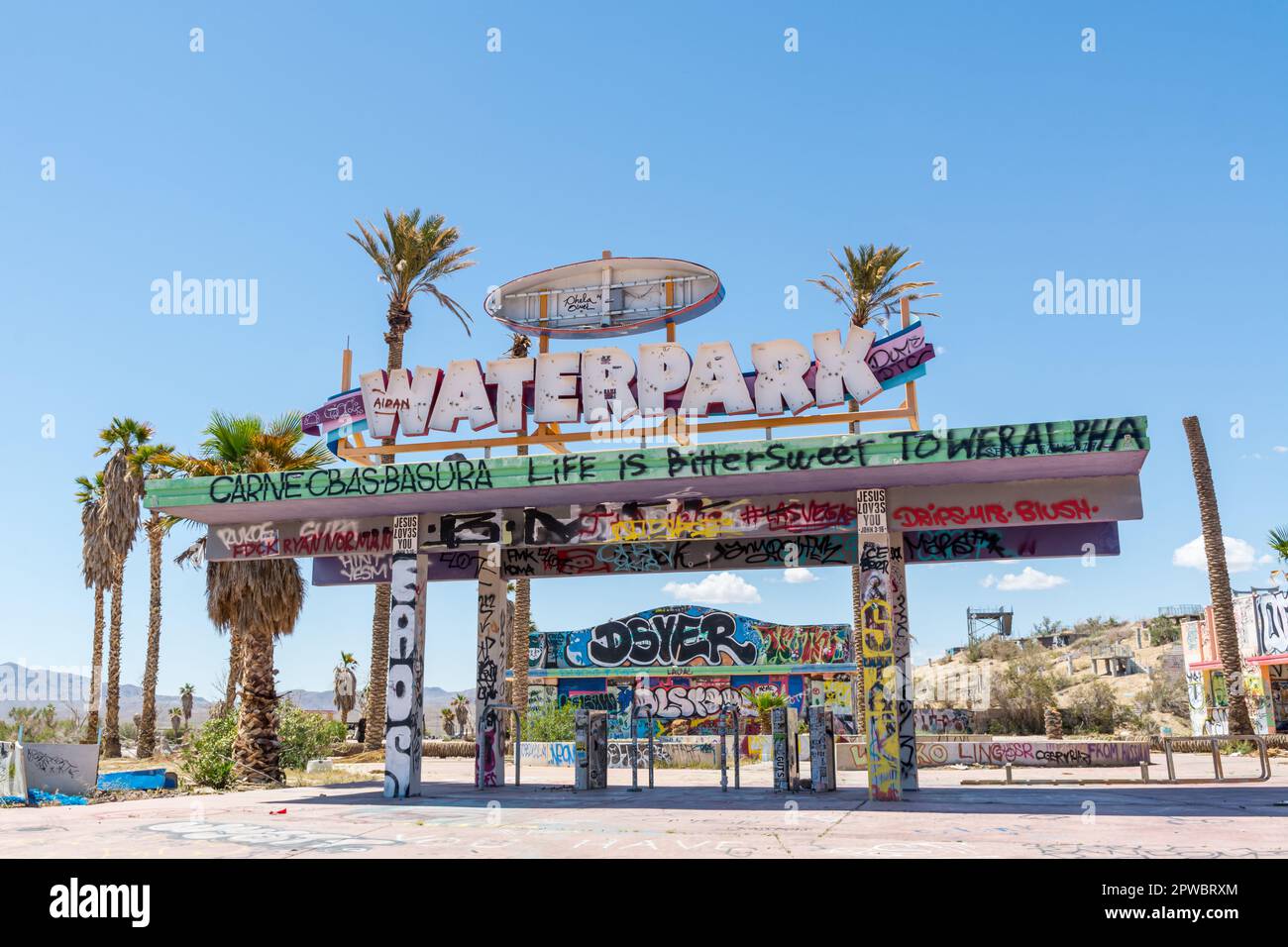 Rock-A-Hoola Waterpark opened in 1962 in the Mojave desert near Barstow ...