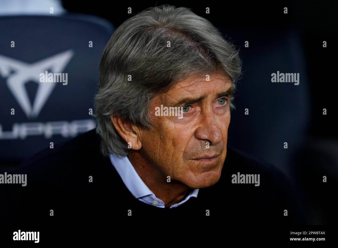 Real Betis head coach Mauricio Pellegrini during the La Liga match ...