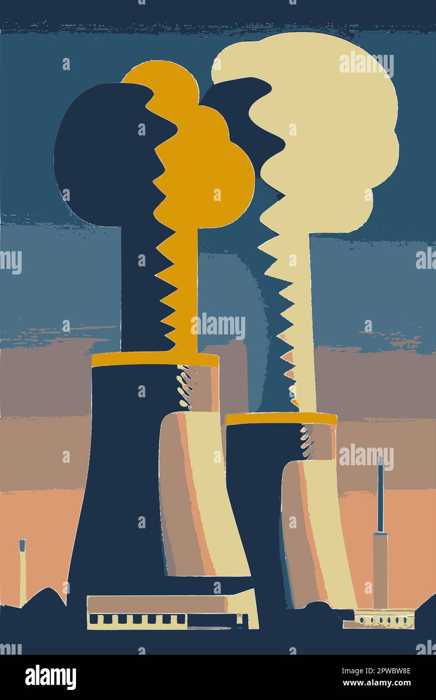 Nuclear Power Plant vector image Stock Vector Image & Art - Alamy