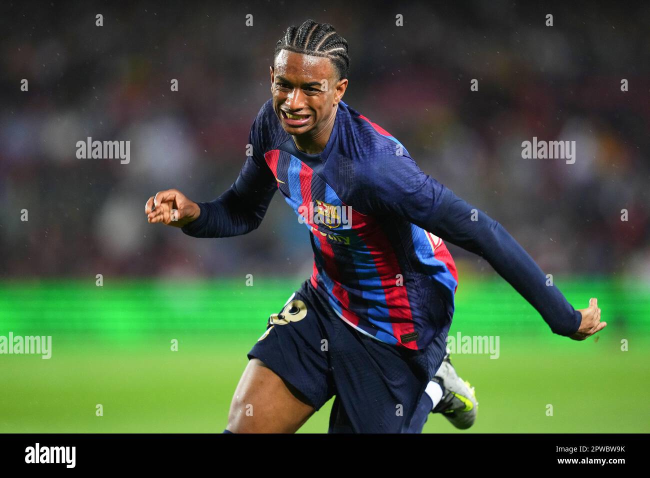 Alejandro Balde of FC Barcelona during the La Liga match between FC ...