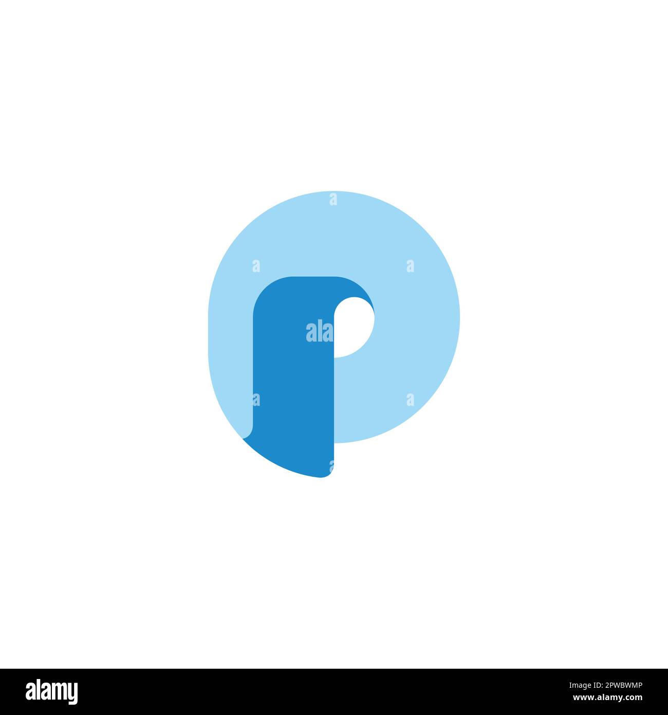 circle curves blue 3d colorful logo vector Stock Vector Image & Art - Alamy