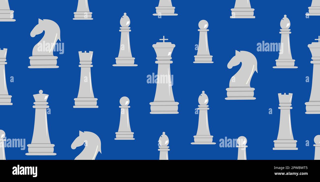 Set of chess pieces pattern in trendy style Stock Vector Image & Art ...