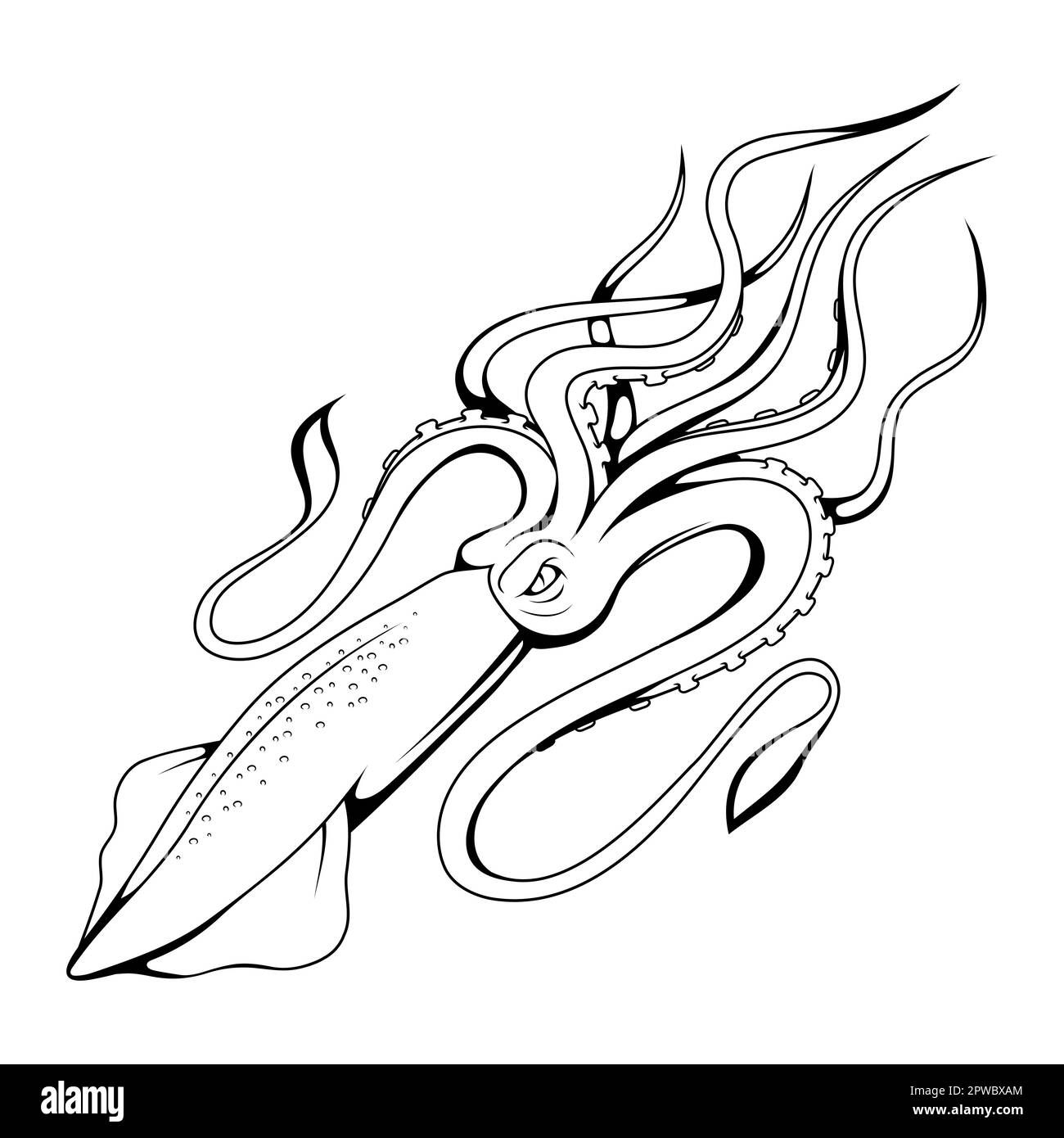 Cuttlefish ink Stock Vector Images - Alamy