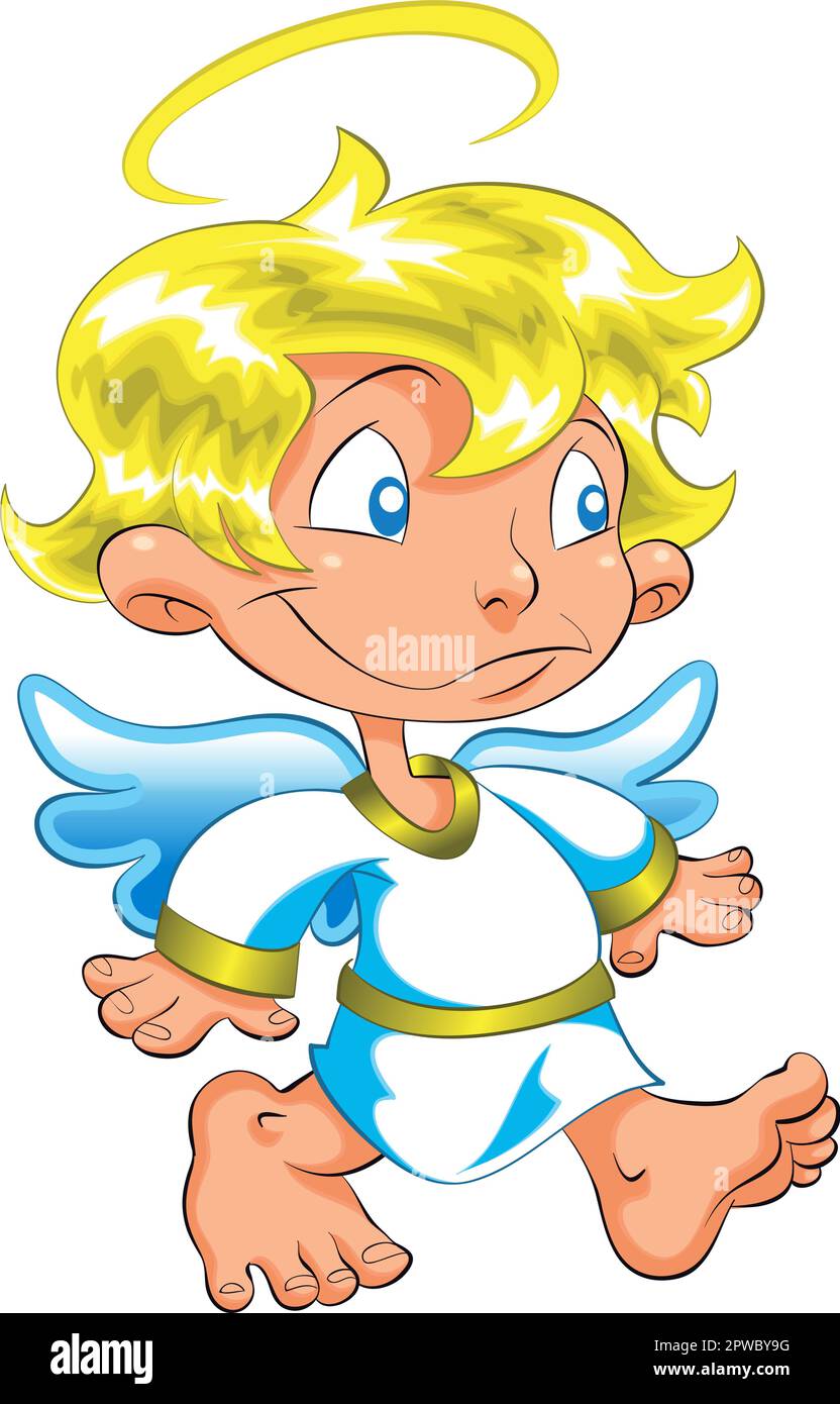 Little Angel , cartoon and vector character Stock Vector Image & Art ...