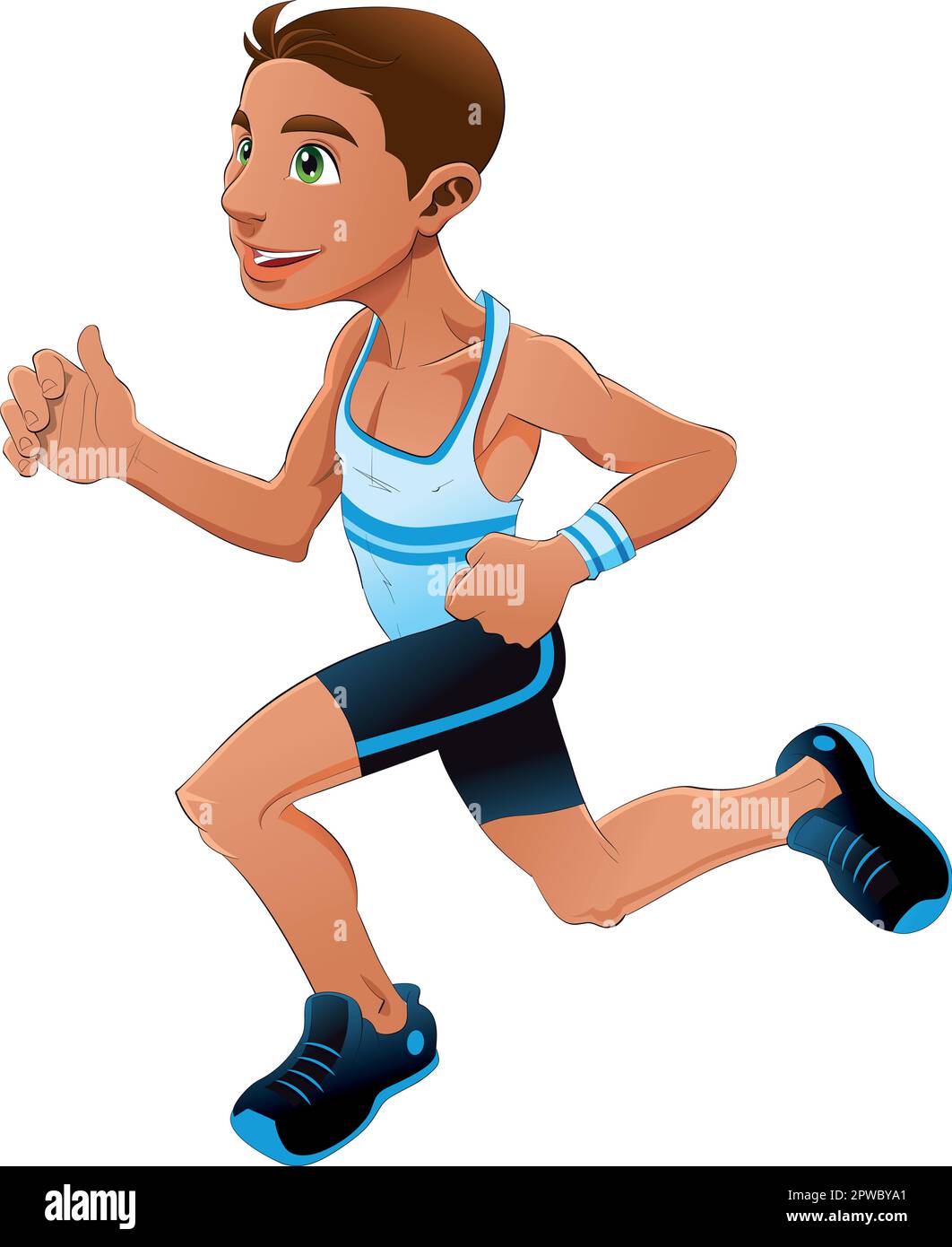 Muscle man illustration funny hi-res stock photography and images - Alamy