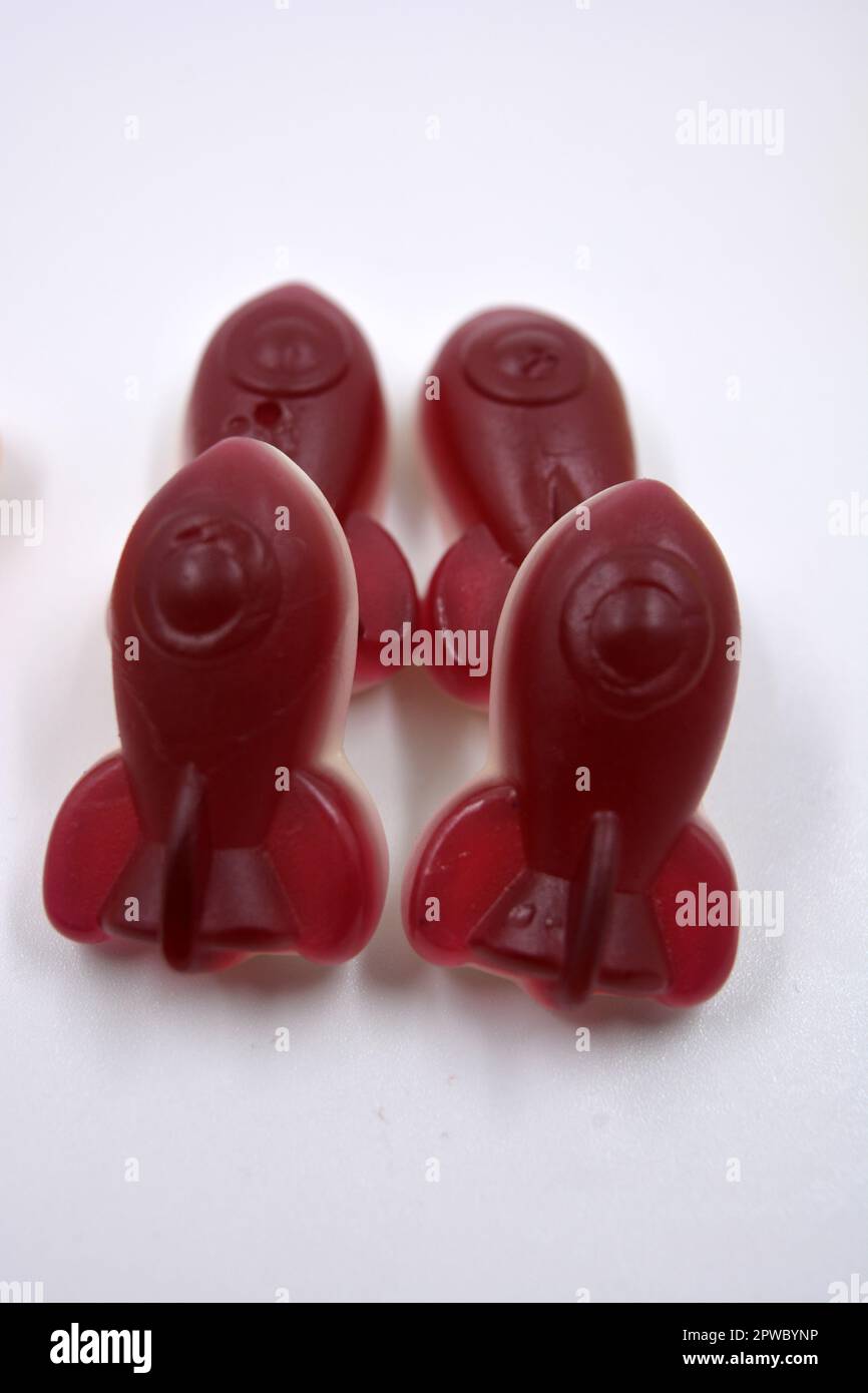Bright sweet children's jelly candies, interesting rubber sweets in the ...
