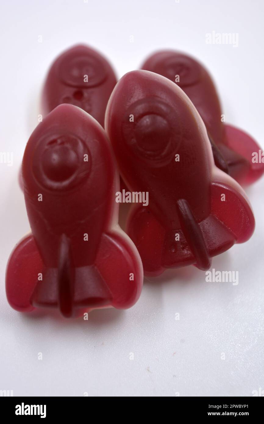 Bright sweet children's jelly candies, interesting rubber sweets in the ...