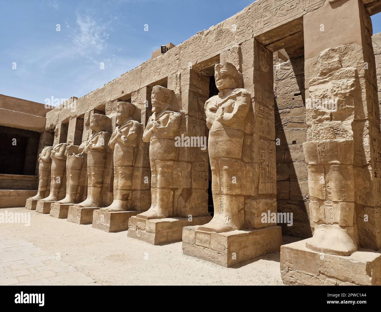 The Great Hypostyle Hall and clouds at the Temples of Karnak (ancient ...