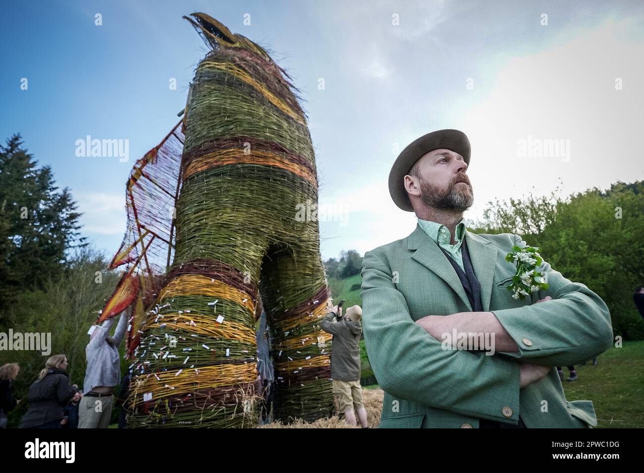 Hampshire, UK. 29th April 2023. Celtic Fire Festival: The Wickerman at ...