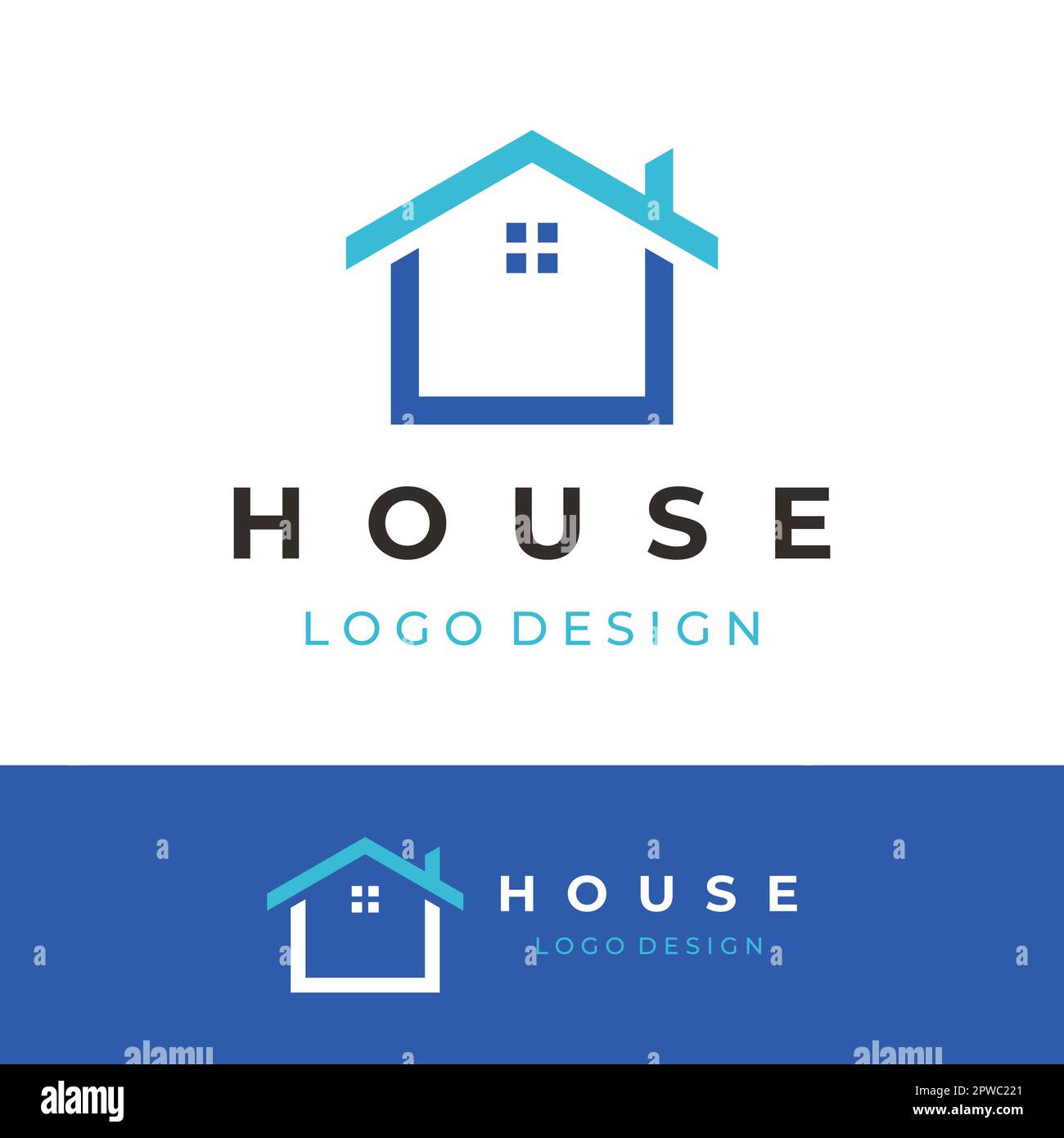 A creative logo design for a monogram or geometric house or residential ...