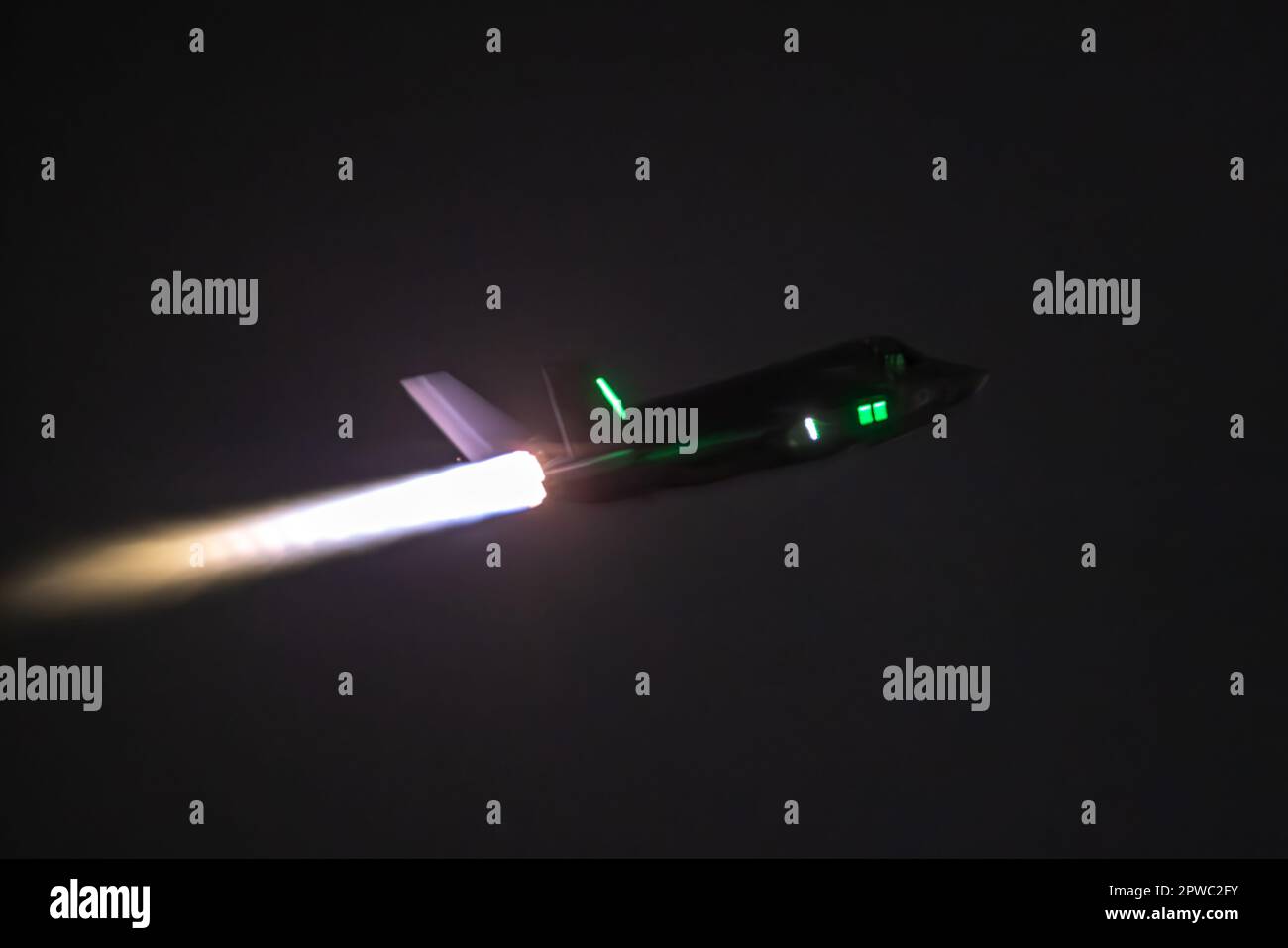 A U.S. Marine Corps F-35B Lightning II aircraft with Marine Fighter ...