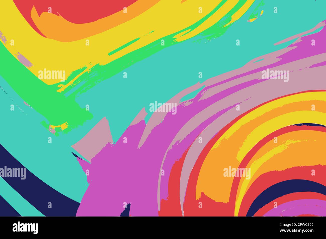 An abstract rainbow background vector illustration Stock Vector Image ...
