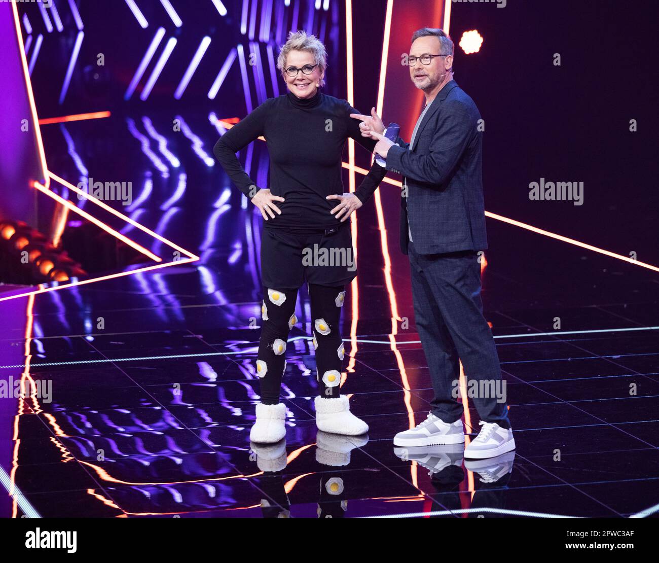 Cologne, Germany. 29th Apr, 2023. Matthias Opdenhövel, presenter, is on ...