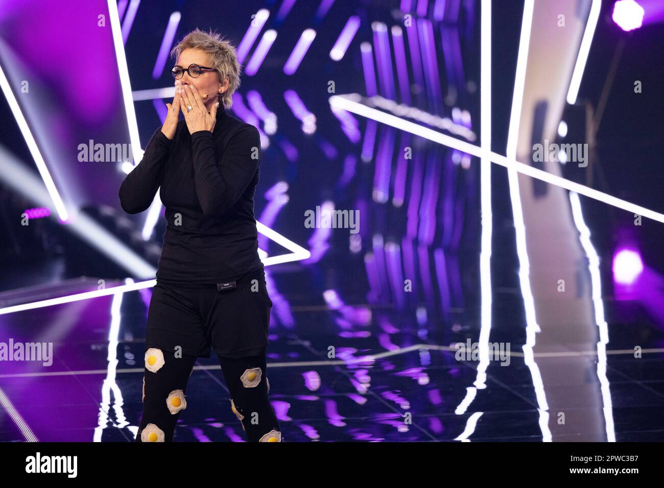 Cologne, Germany. 29th Apr, 2023. Inka Bause, presenter and pop singer ...