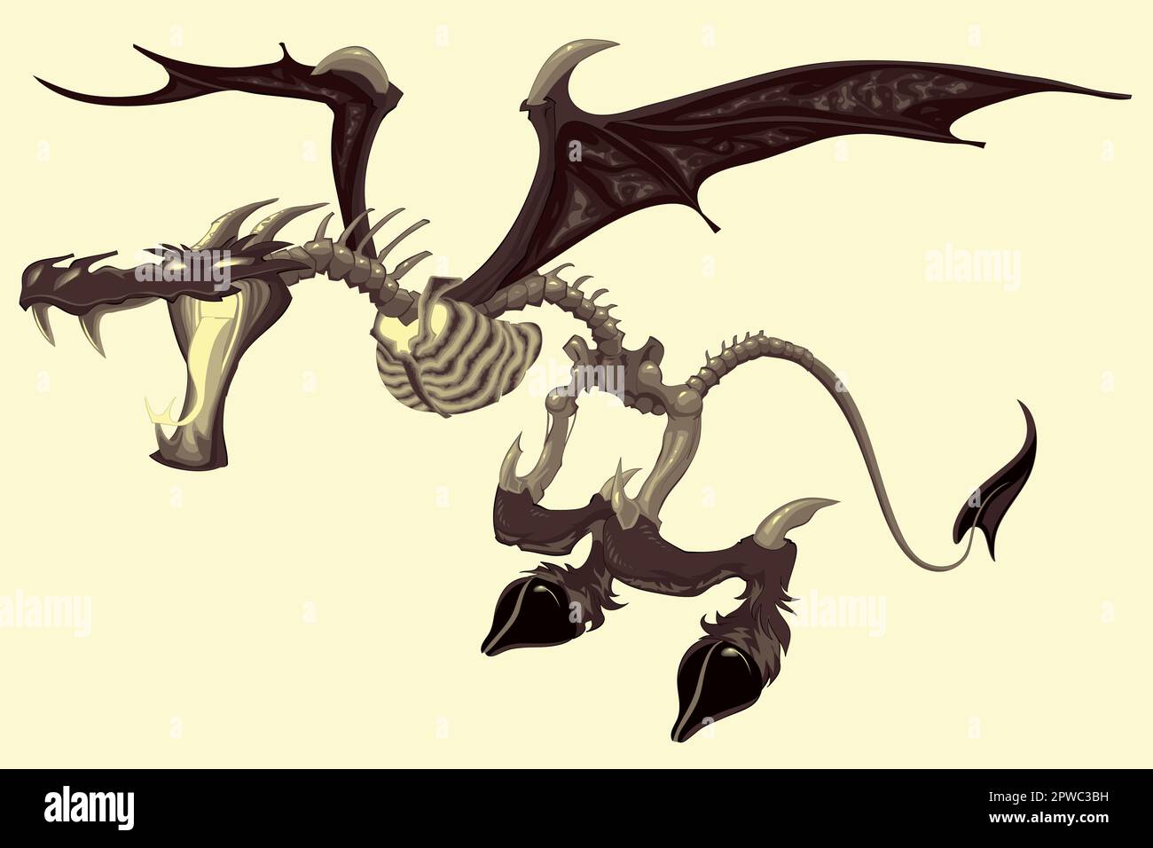 Fantasy monster. Cartoon and vector isolated object on background Stock ...