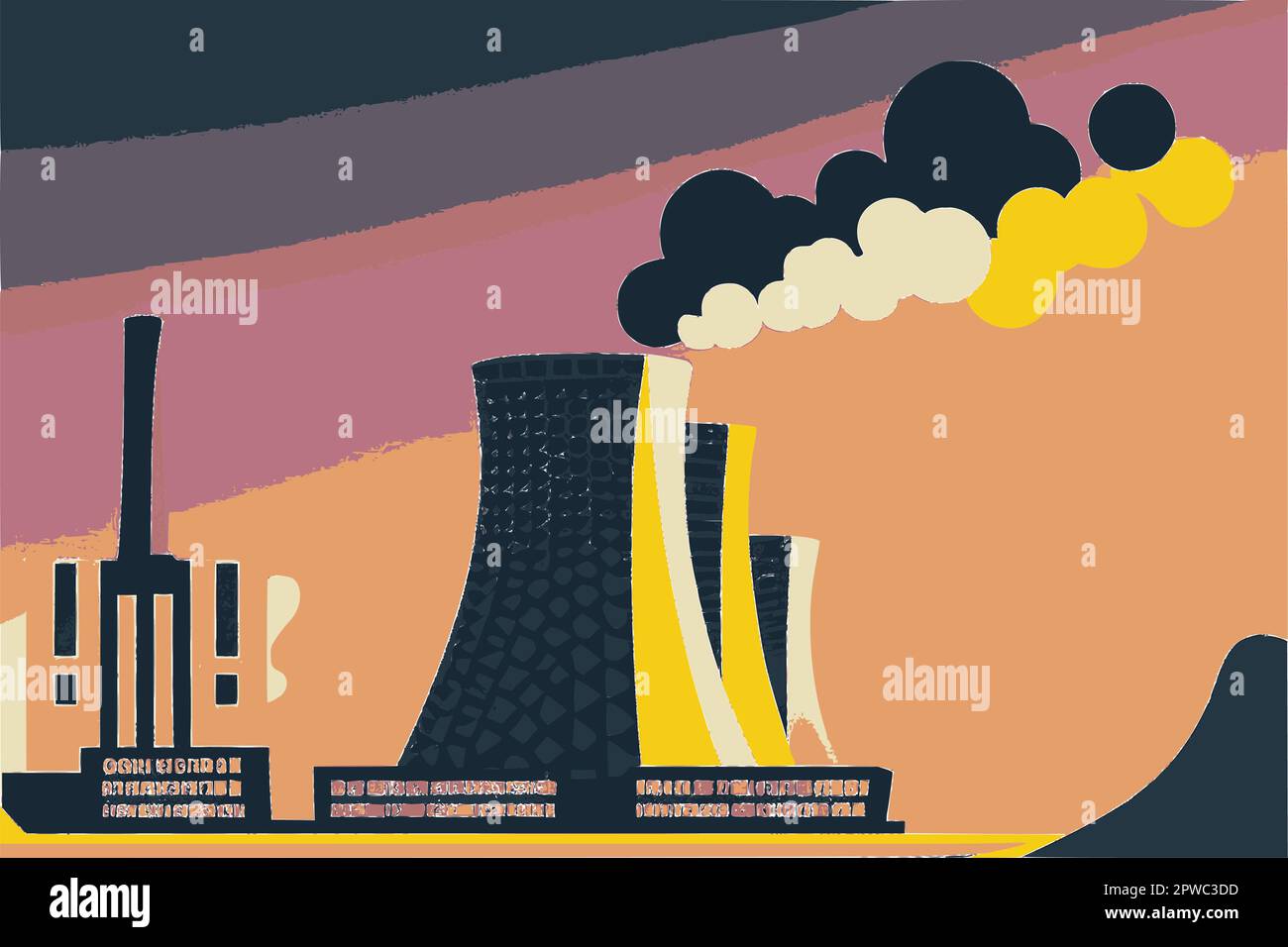 Nuclear Power Plant vector image Stock Vector Image & Art - Alamy