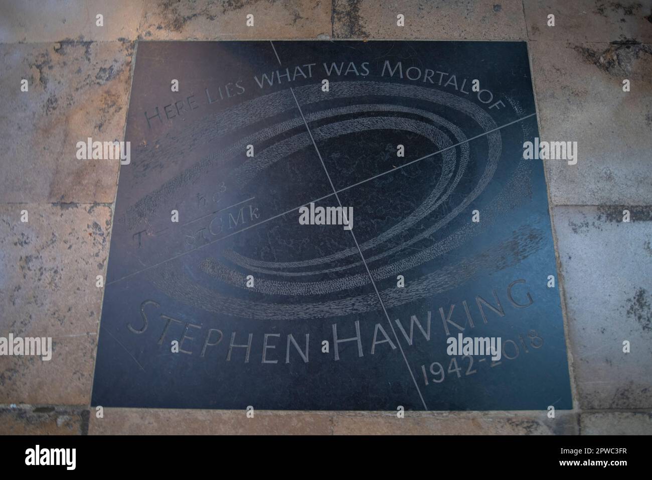 Stephen Hawking memorial in Westminster Abbey. The church is World ...