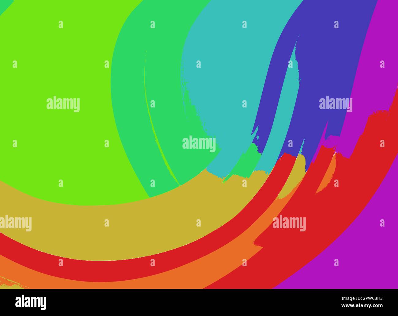 An abstract rainbow background vector illustration Stock Vector Image ...