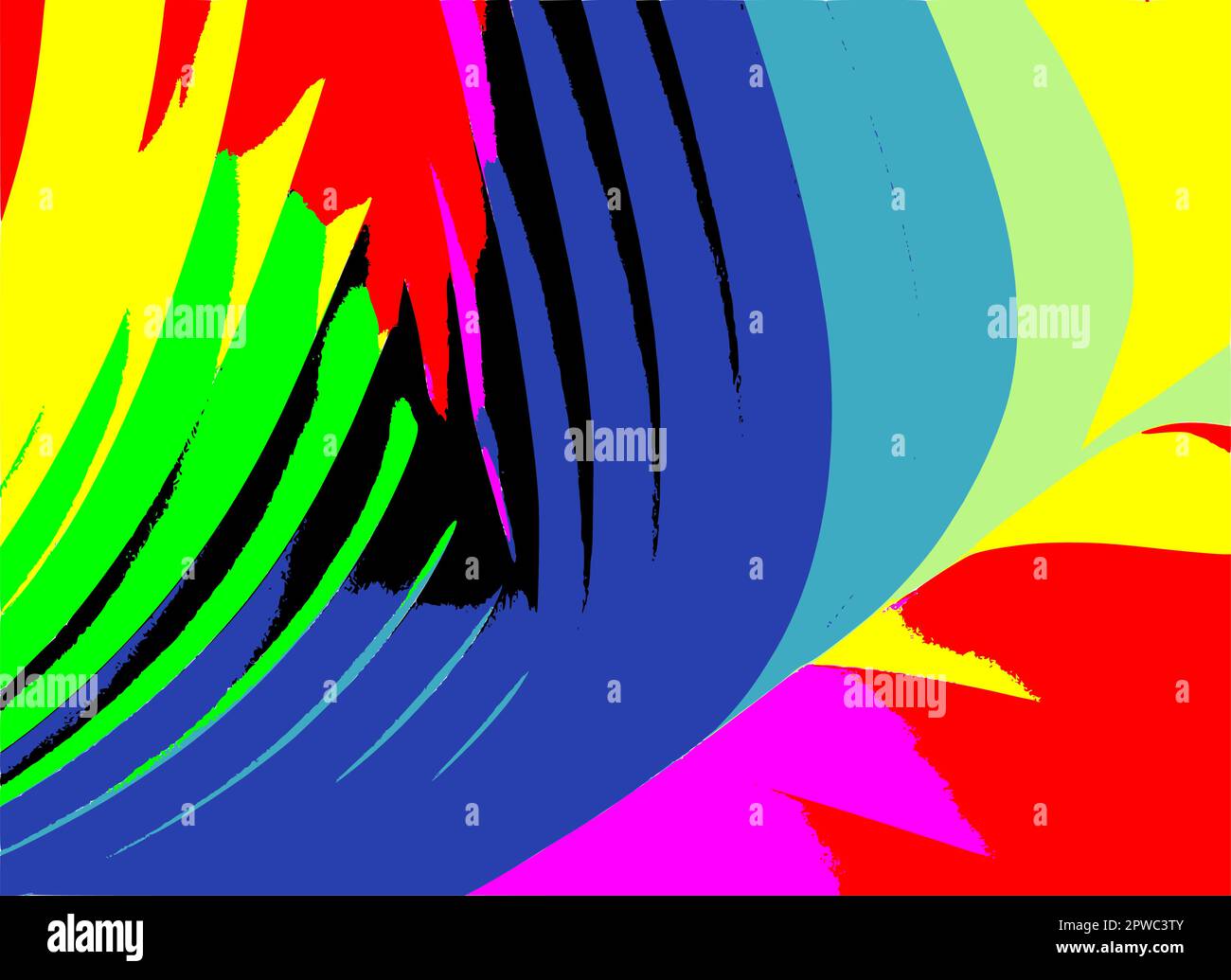 An abstract rainbow background vector illustration Stock Vector Image ...