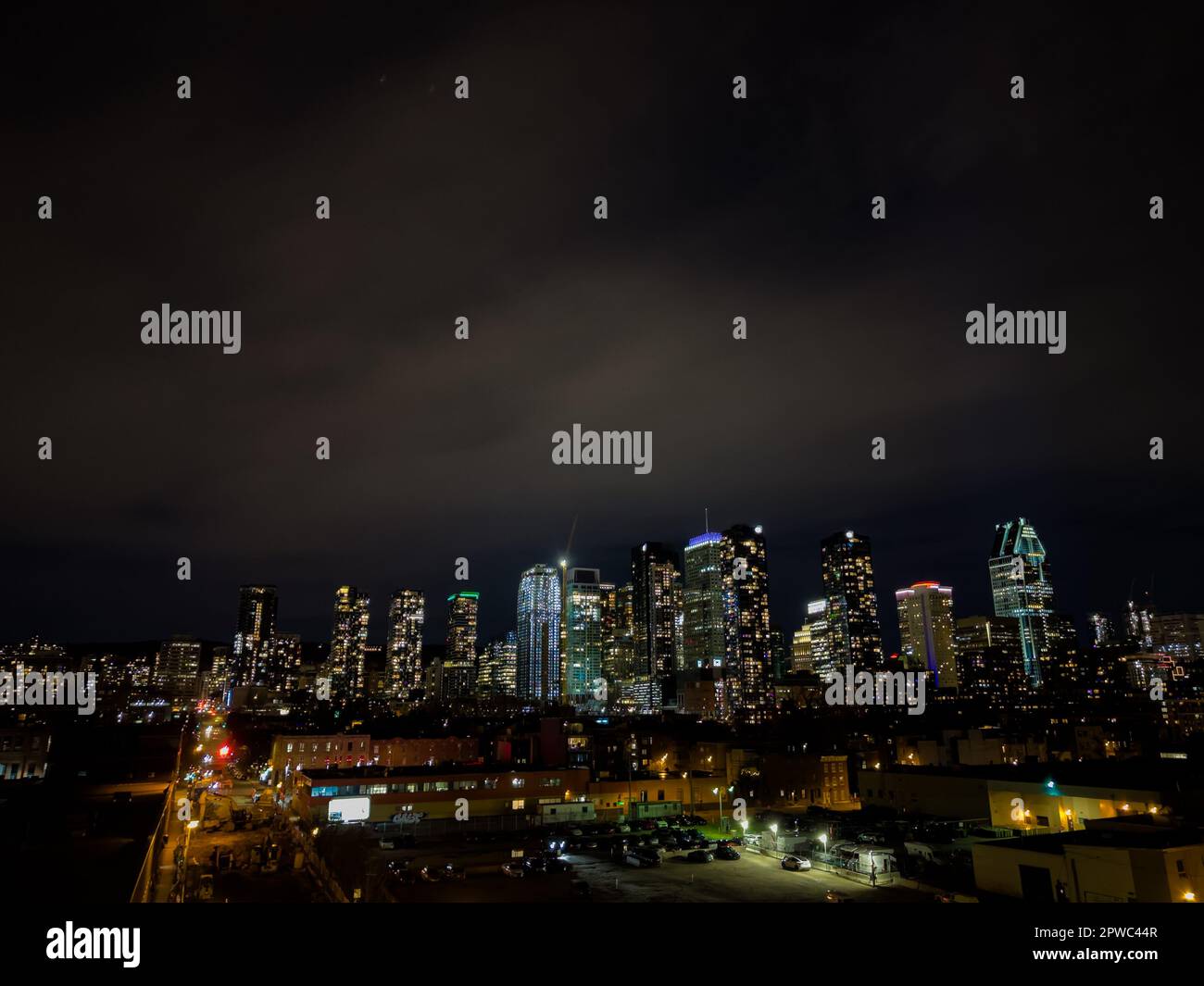 Quebec city night scene hi-res stock photography and images - Alamy