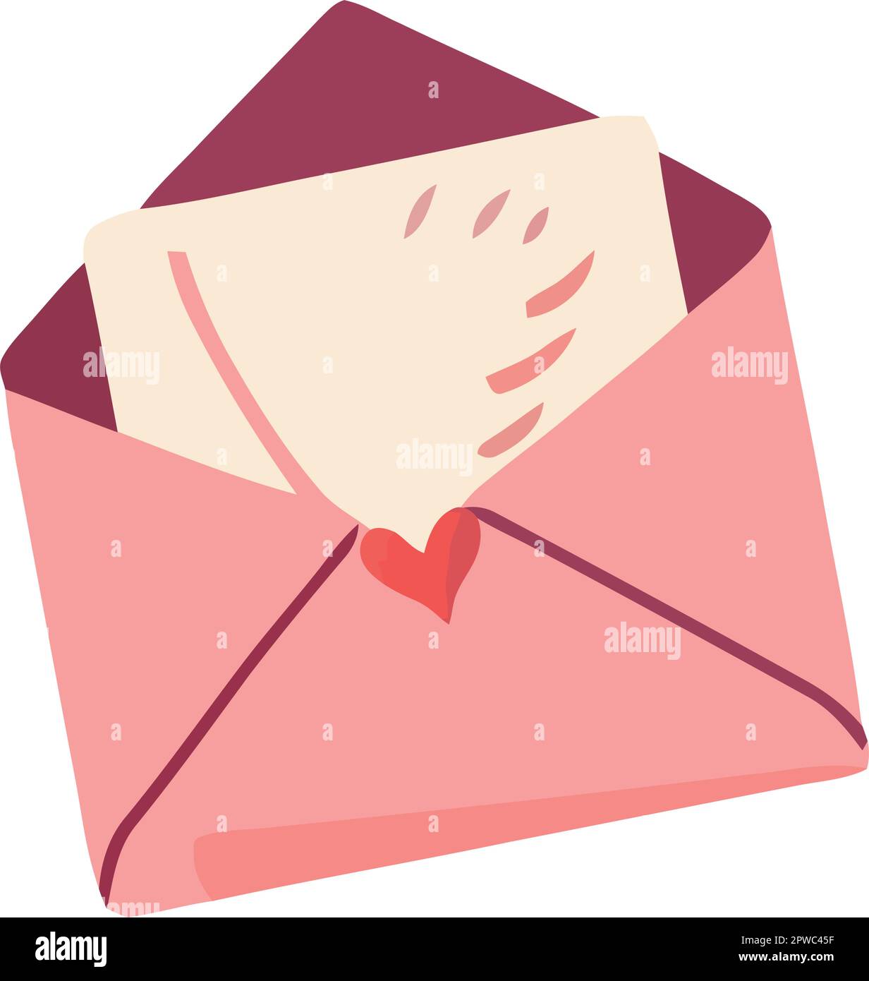 Illustration sending mail paper Stock Vector Images - Alamy