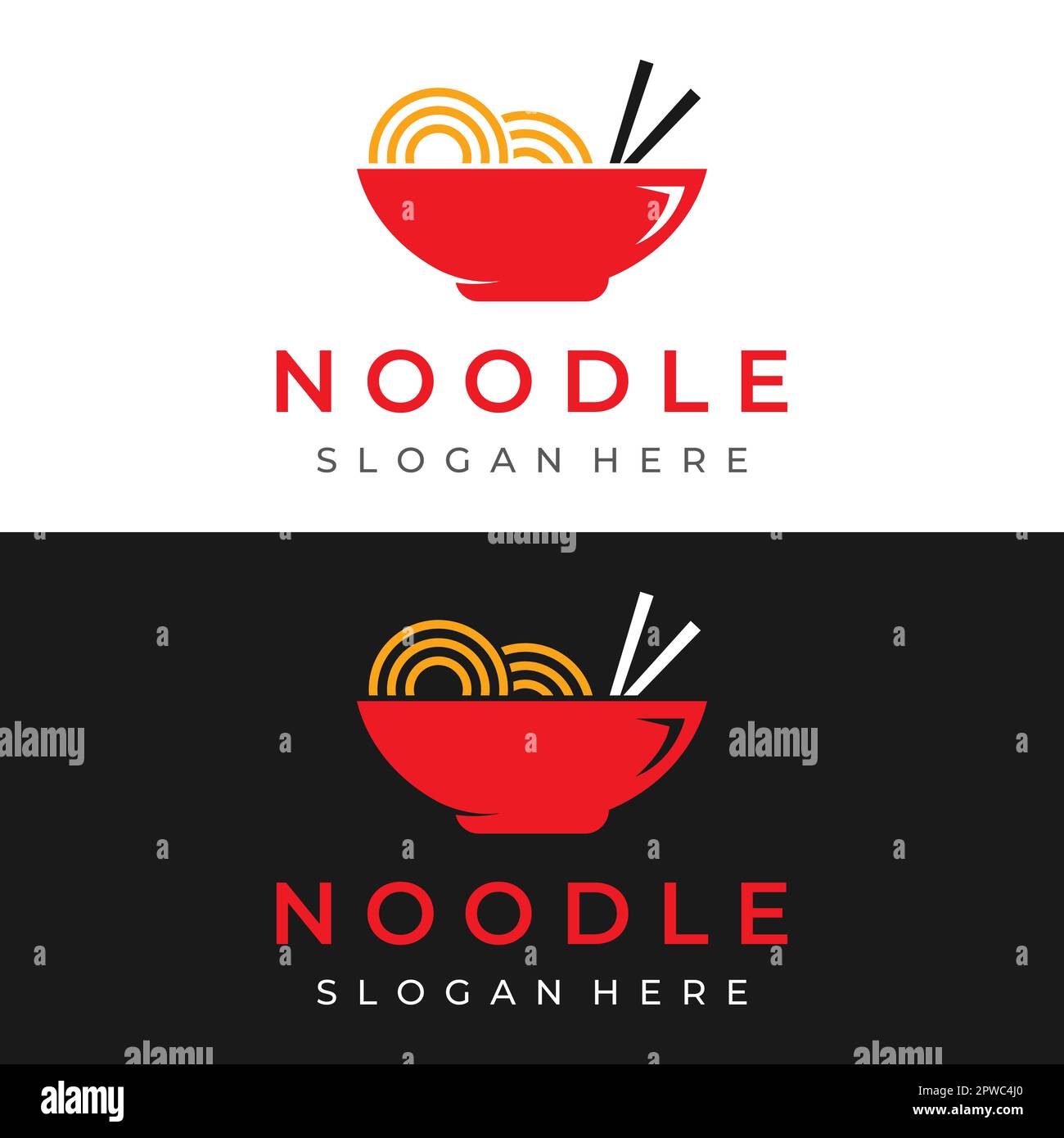 Logo design template for delicious chinese and japanese noodle soup and ...