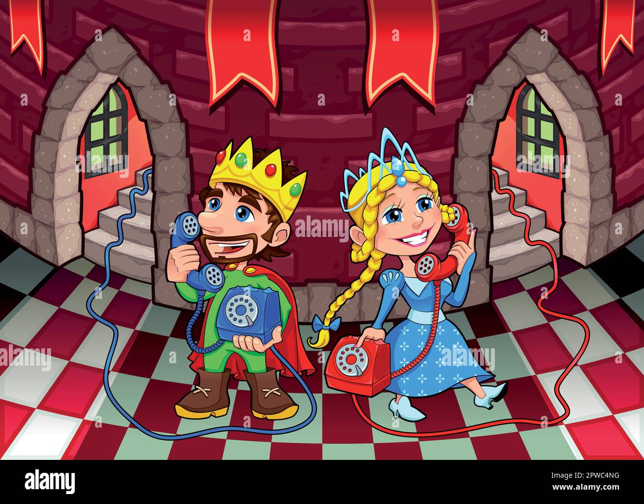 Interior of the fort Stock Vector Images - Alamy