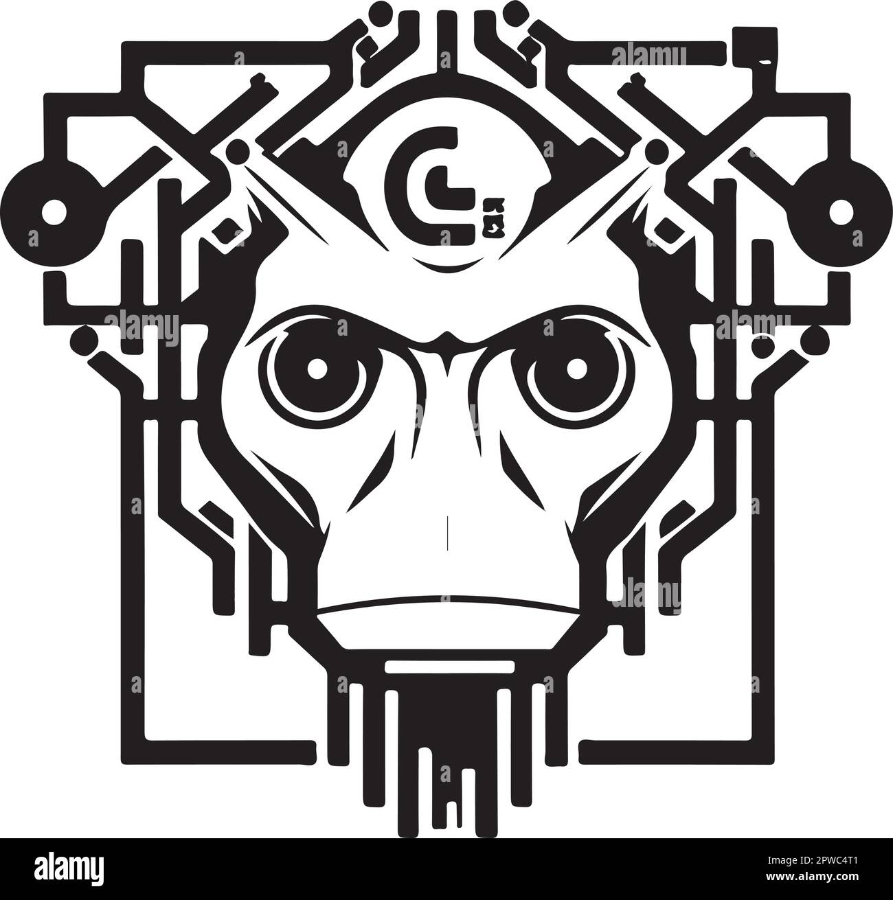 Ape tech logo hi-res stock photography and images - Alamy