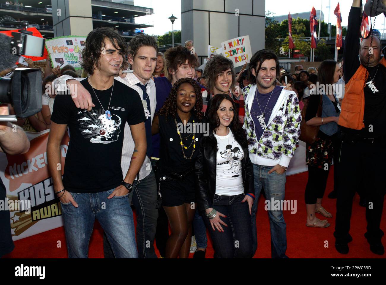 Australian Idol 2007 contestants at the Nickelodeon Australian Kids ...