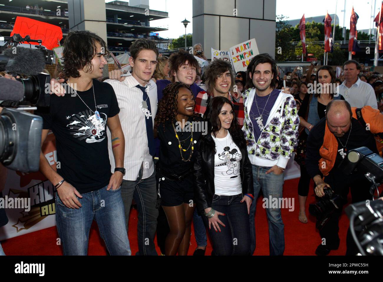 Australian Idol 2007 contestants at the Nickelodeon Australian Kids ...