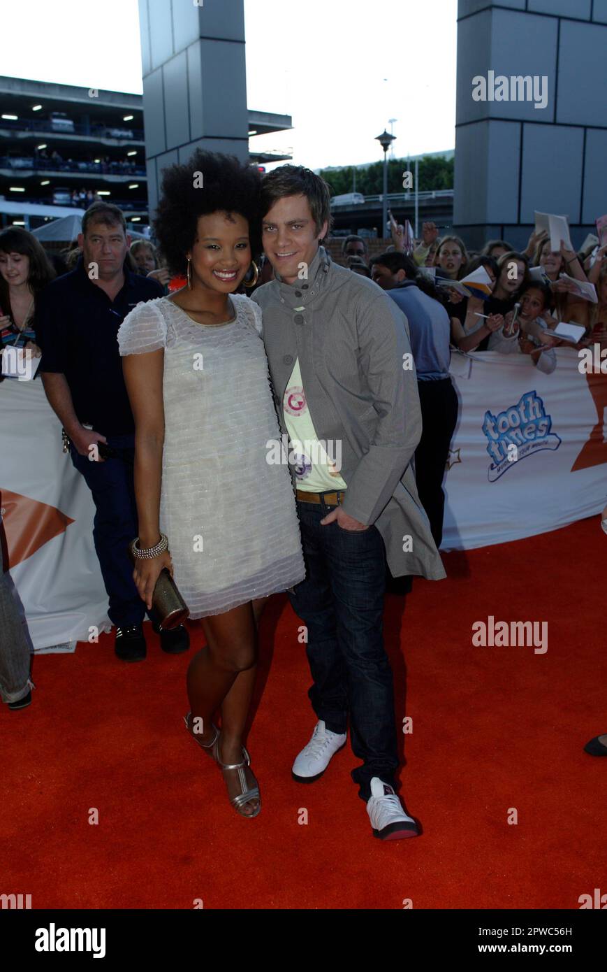 Fuzzy and Nathan Sapsford at the Nickelodeon Australian Kids' Choice ...