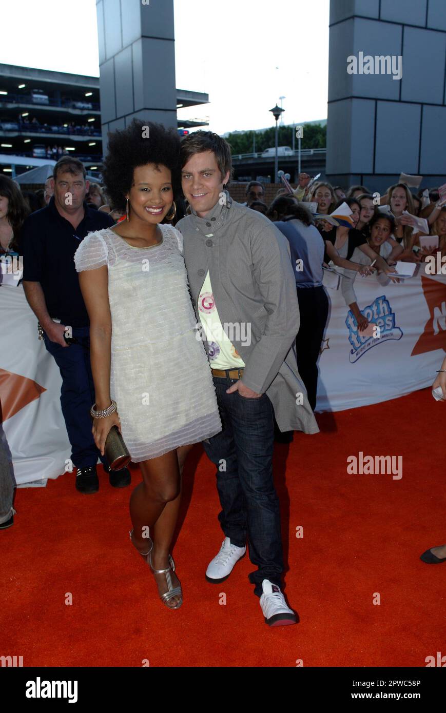 Fuzzy and Nathan Sapsford at the Nickelodeon Australian Kids' Choice ...