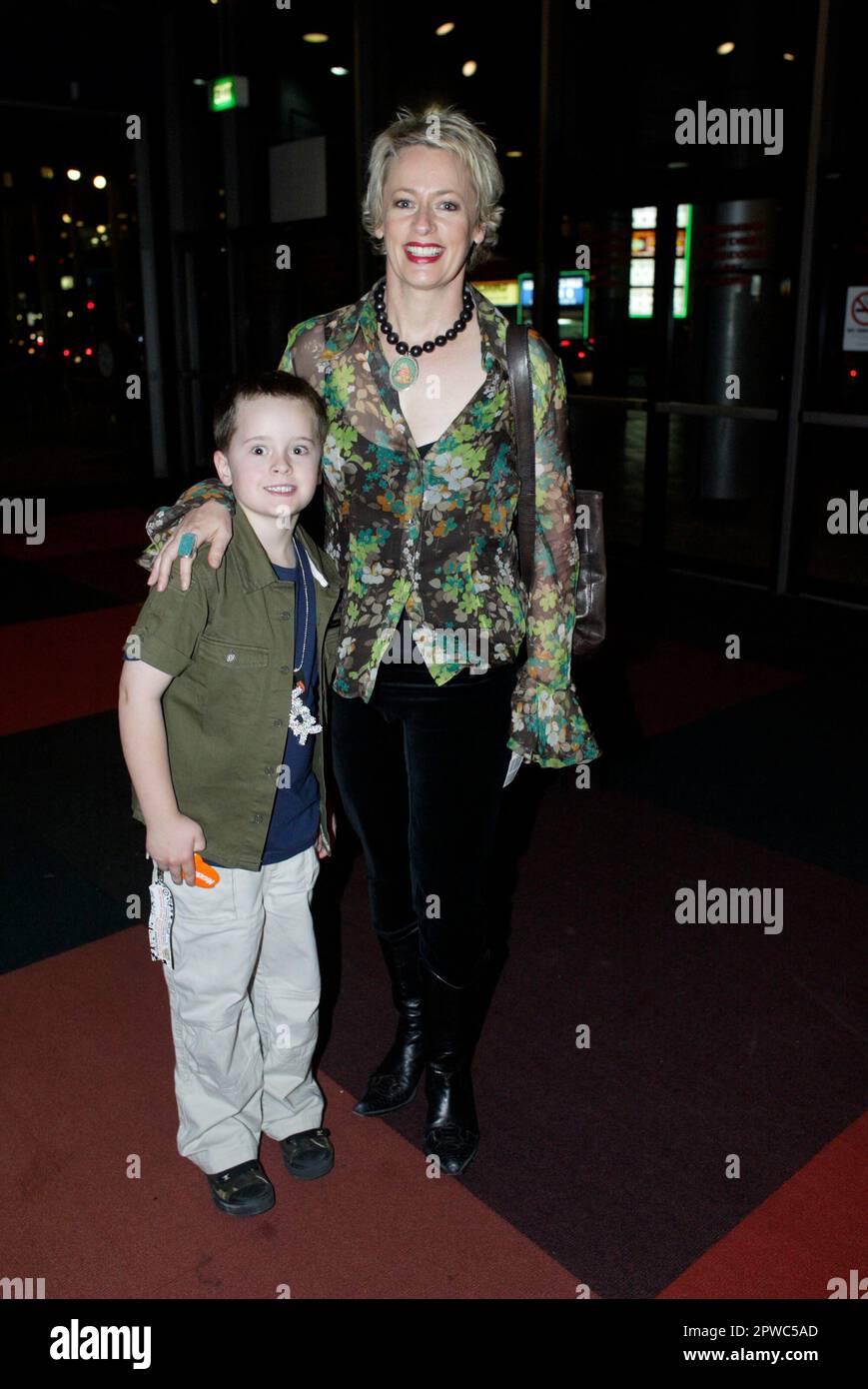 Amanda Keller and her son at the Nickelodeon Australian Kids' Choice ...