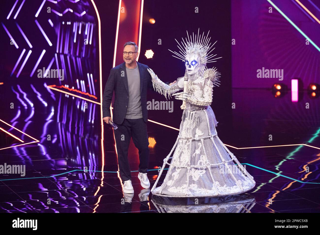 Cologne, Germany. 30th Apr, 2023. Matthias Opdenhövel, presenter, is on ...