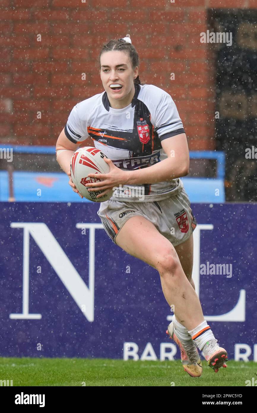 Leah Burke #5 of England during the Mid Season International match ...