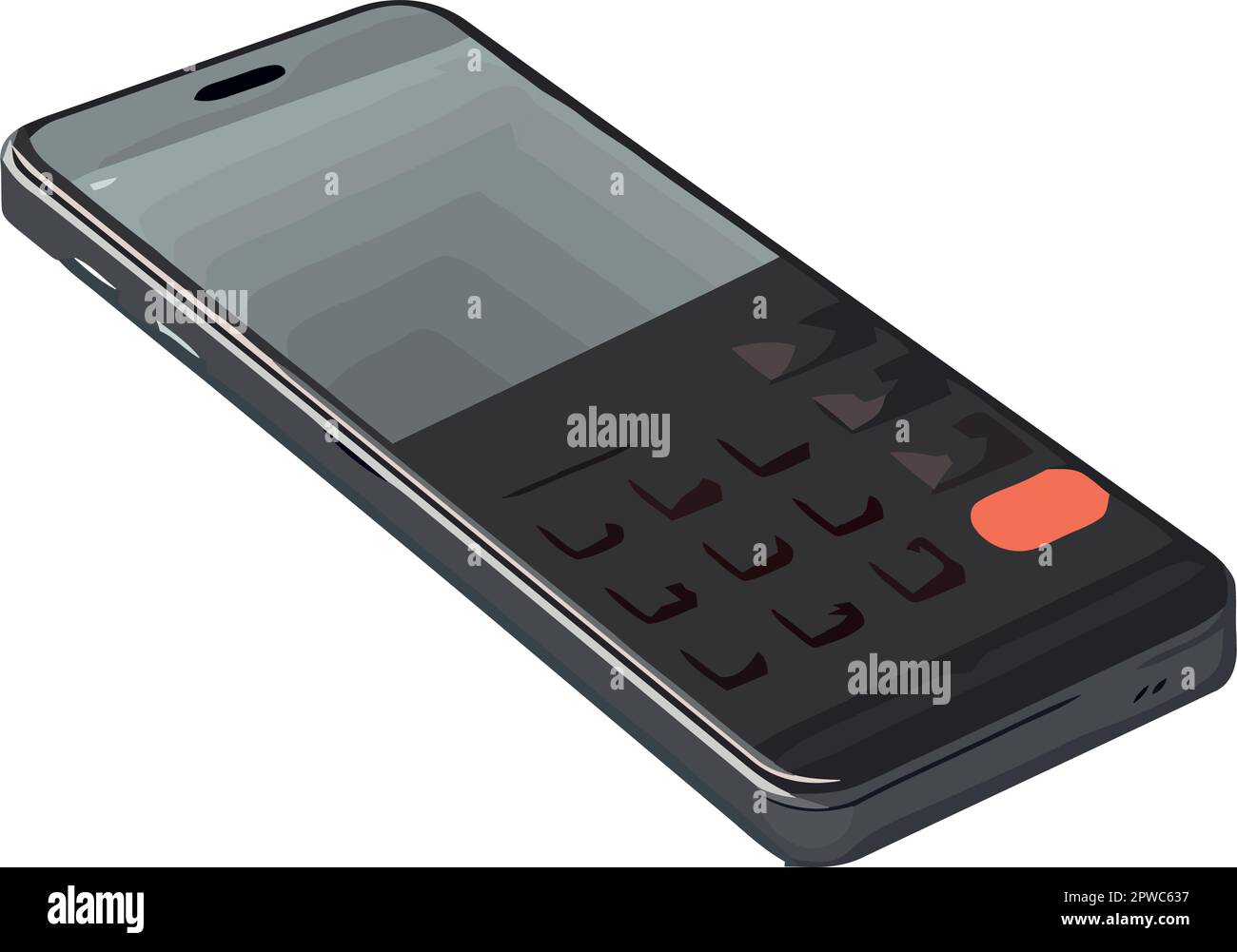 Smart phone symbolizes modern communication Stock Vector Image & Art ...