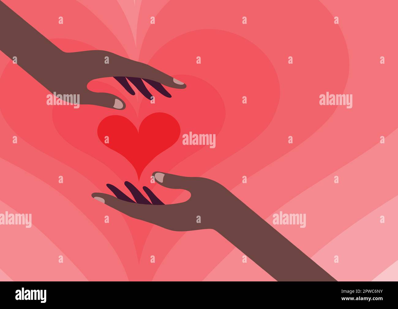 Two hands protecting a heart Stock Vector Image & Art - Alamy