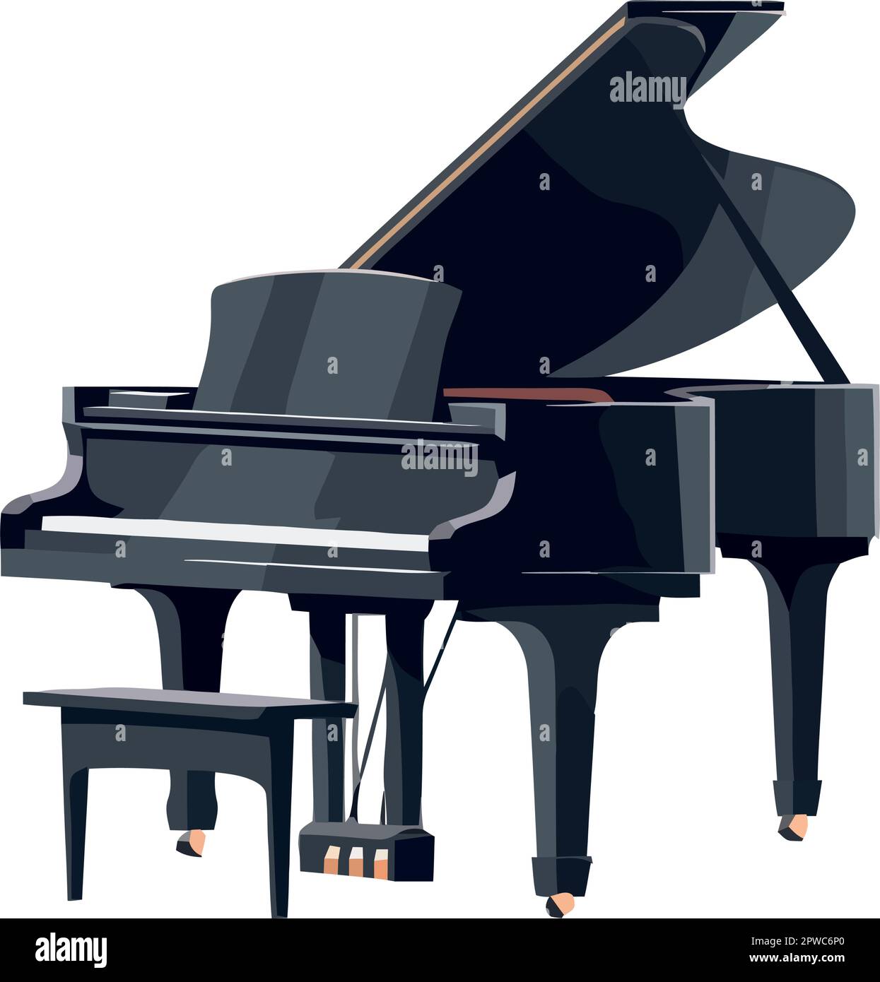 Grand piano chair Cut Out Stock Images & Pictures - Alamy