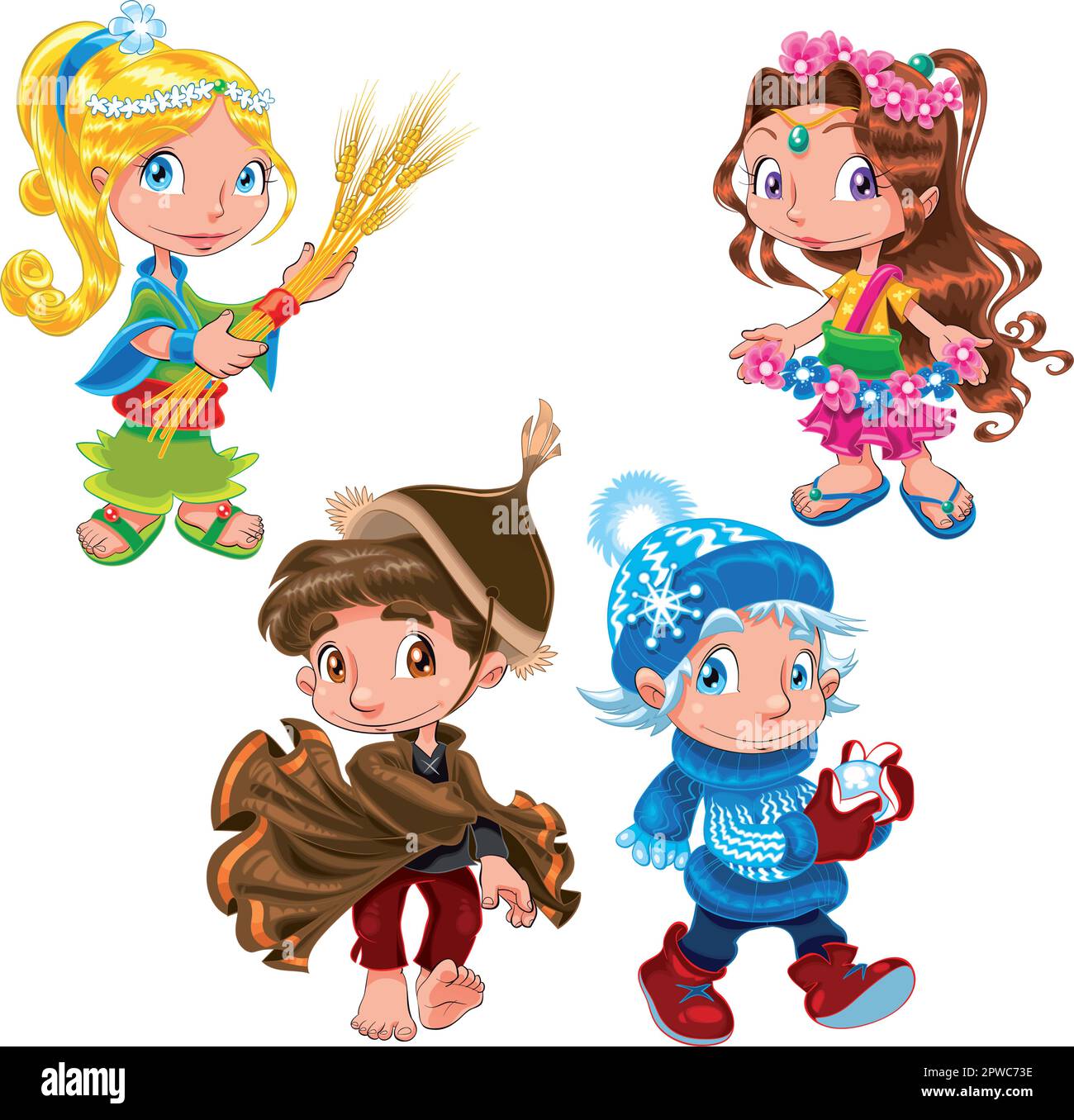 Childhood characters Stock Vector Images - Alamy