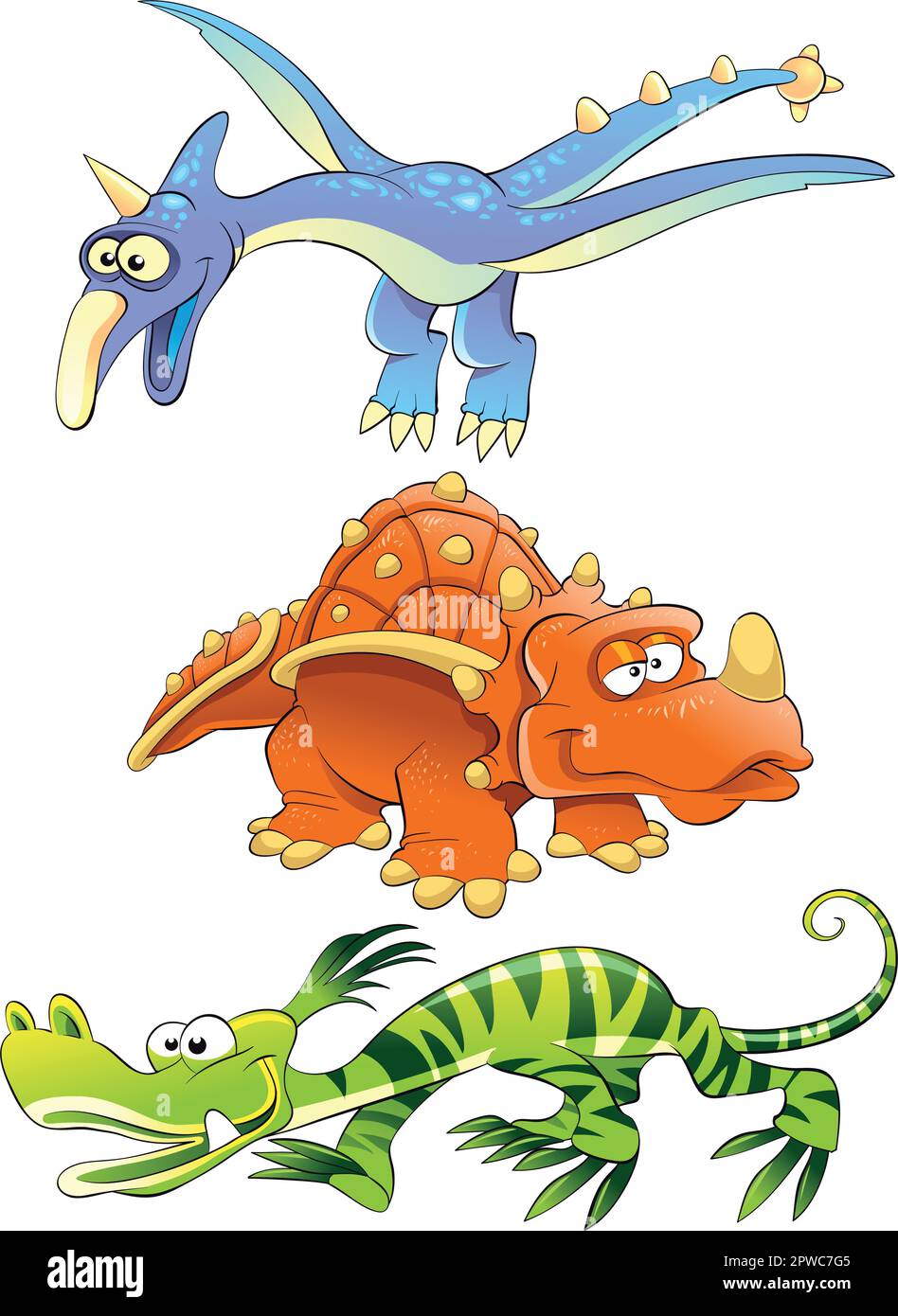 Cartoon illustration fantasy monster characters hi-res stock ...