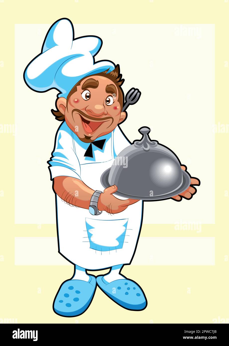 Cartoon character spoon happy hi-res stock photography and images - Alamy