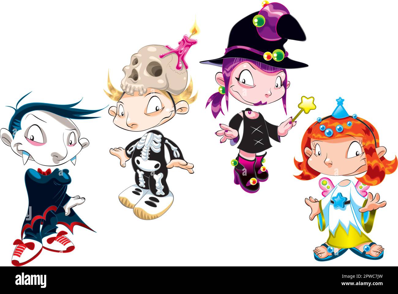 Vector Illustration - Set of Halloween Character Stock Vector Image ...